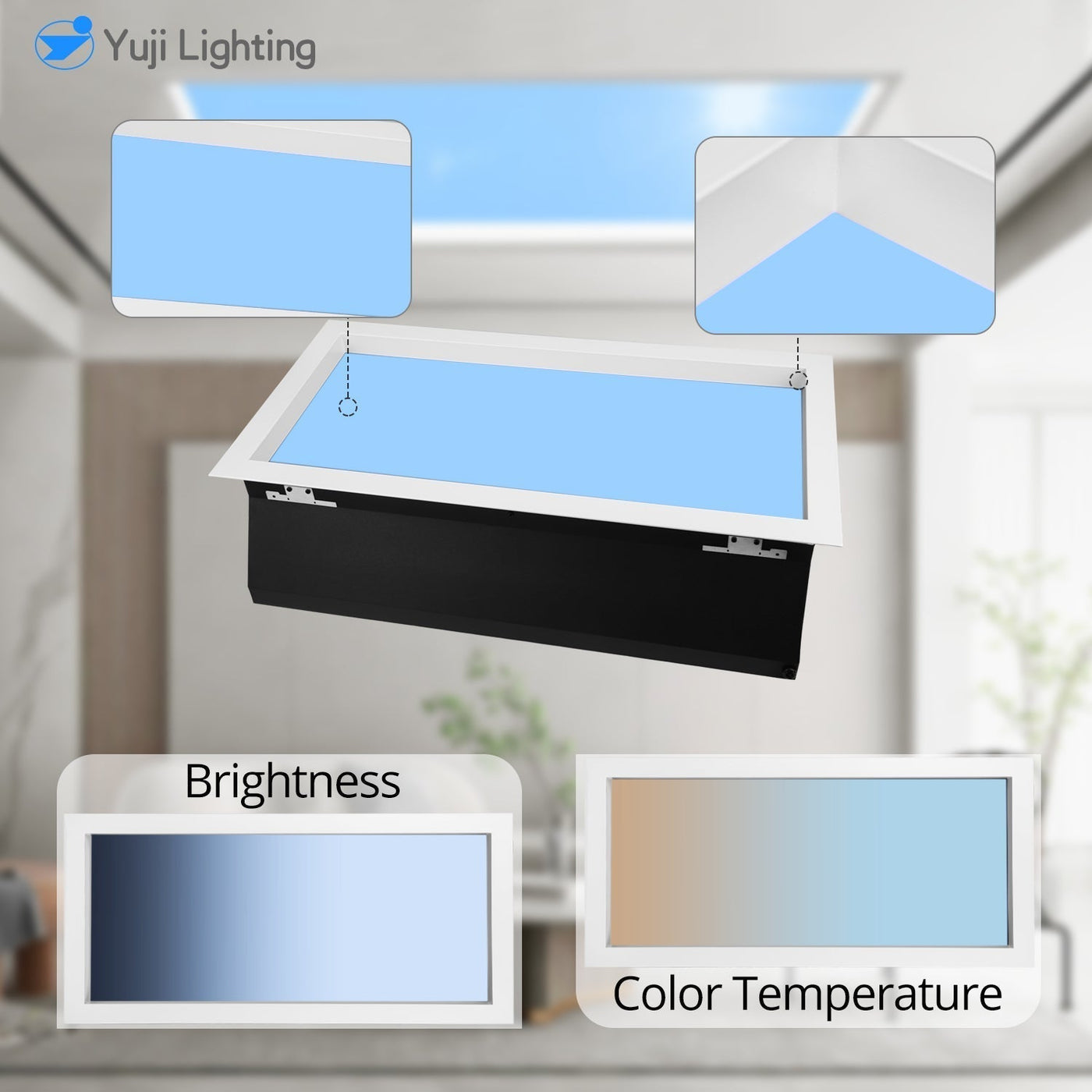 Skyline™ CRI 98 50W 14115 Rooflight Ceiling Light 2700K-6500K ...